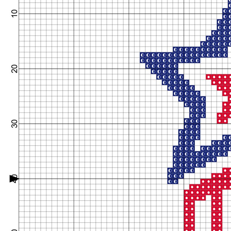 Star Ribbon Cross Stitch Pattern – Daily Cross Stitch