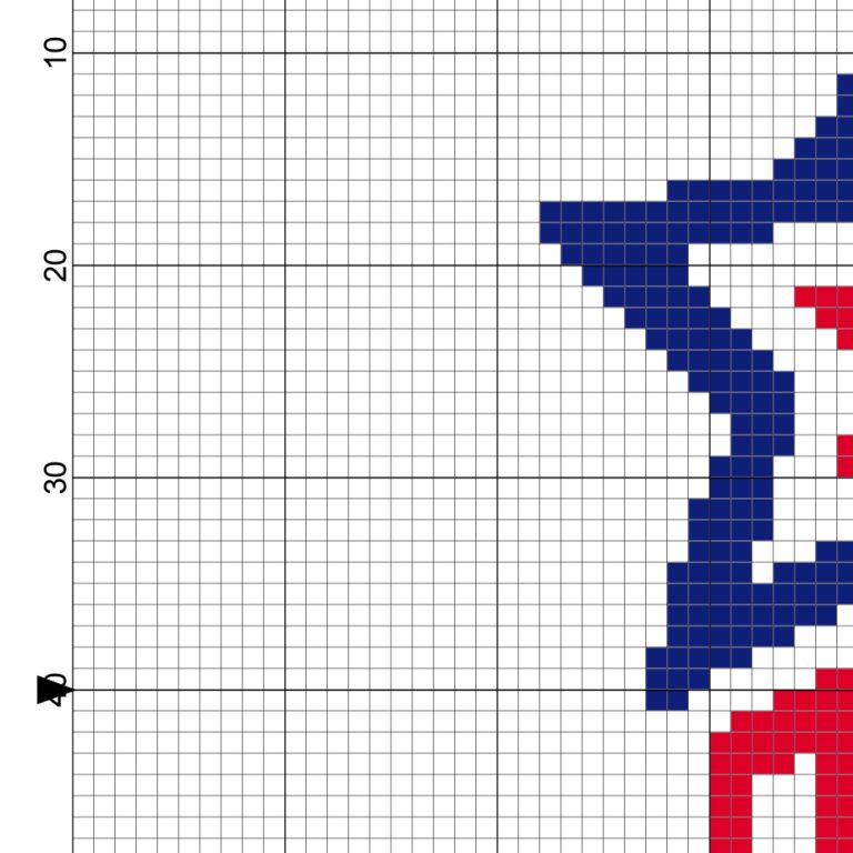 Star Ribbon Cross Stitch Pattern – Daily Cross Stitch