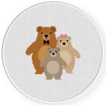 Three Bears Cross Stitch Pattern – Daily Cross Stitch