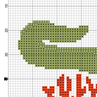 Eel Cross Stitch Pattern – Daily Cross Stitch