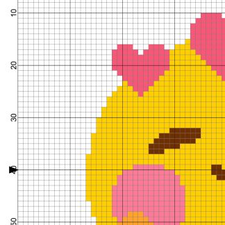 Feeling Loved Emoji Cross Stitch Pattern – Daily Cross Stitch