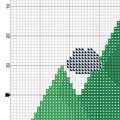 Green Mountains Cross Stitch Pattern – Daily Cross Stitch