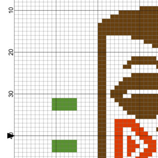 Tiki Head Cross Stitch Pattern – Daily Cross Stitch