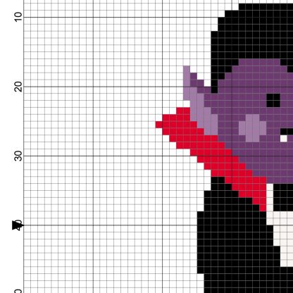 Cute Vampire Cross Stitch Pattern – Daily Cross Stitch