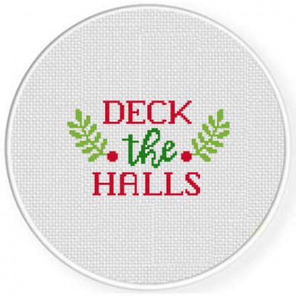Deck The Halls Cross Stitch Pattern – Daily Cross Stitch