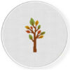 Fall Tree Leaves Cross Stitch Pattern – Daily Cross Stitch