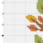 Fall Tree Leaves Cross Stitch Pattern – Daily Cross Stitch