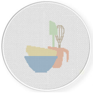 Baking Items Cross Stitch Pattern – Daily Cross Stitch