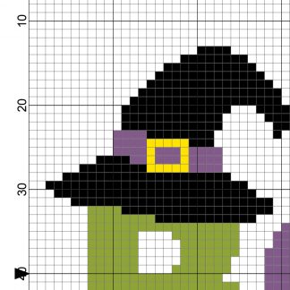 Halloween Boo Cross Stitch Pattern – Daily Cross Stitch