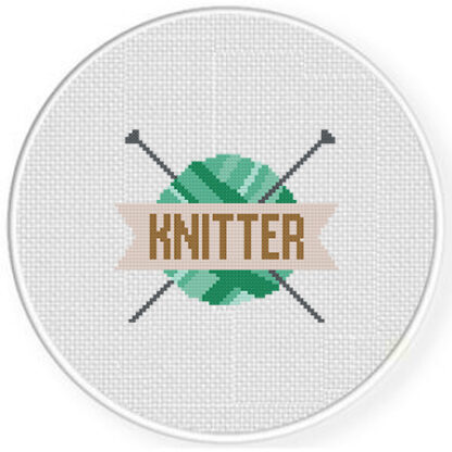 Knitter Cross Stitch Pattern – Daily Cross Stitch