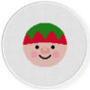 Round Elf Cross Stitch Pattern – Daily Cross Stitch