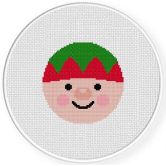 Round Elf Cross Stitch Pattern – Daily Cross Stitch