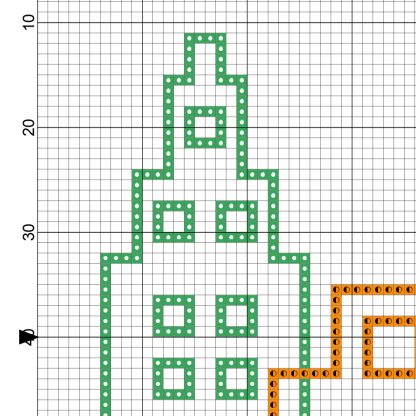 Building Lines Cross Stitch Pattern – Daily Cross Stitch