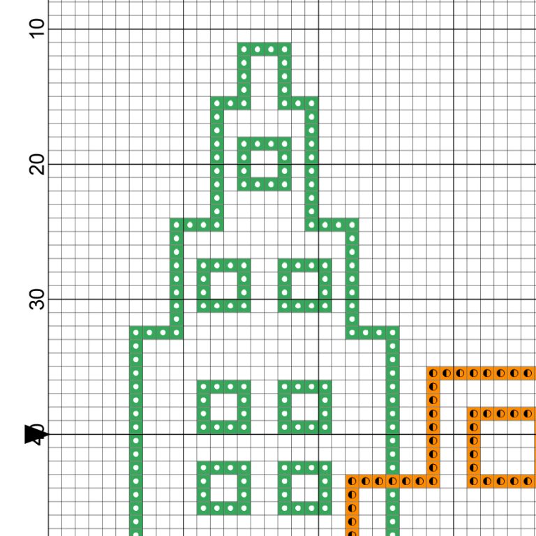 Building Lines Cross Stitch Pattern – Daily Cross Stitch