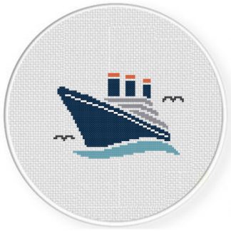 Cruise Ship Cross Stitch Pattern – Daily Cross Stitch