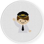 Little Pilot Cross Stitch Pattern – Daily Cross Stitch