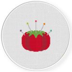 Tomato Pin Cushion Cross Stitch Pattern – Daily Cross Stitch