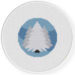 Winter Pine Trees Cross Stitch Pattern – Daily Cross Stitch