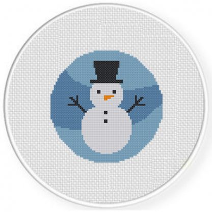 Winter Snowman Cross Stitch Pattern – Daily Cross Stitch