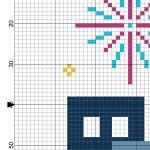 Buildings and Fireworks Cross Stitch Pattern – Daily Cross Stitch
