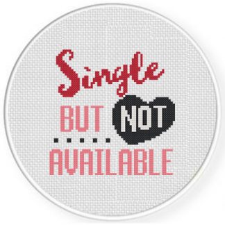 Single But Not Available Cross Stitch Pattern – Daily Cross Stitch