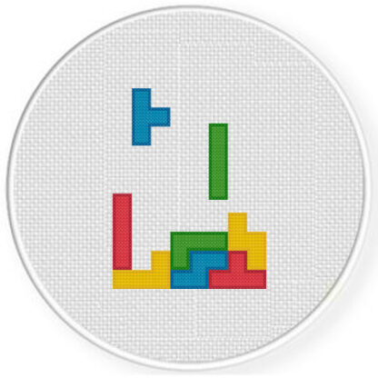 Tetris Game Cross Stitch Pattern – Daily Cross Stitch