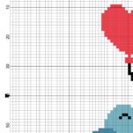 Bird Heart Balloon Cross Stitch Pattern – Daily Cross Stitch