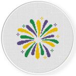 Mardi Gras Fireworks Stitch Pattern – Daily Cross Stitch