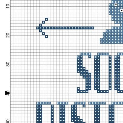 Social Distancing Club Cross Stitch Pattern – Daily Cross Stitch