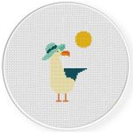 Seagull In The Sun Cross Stitch Pattern – Daily Cross Stitch