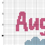 August Cross Stitch Pattern – Daily Cross Stitch