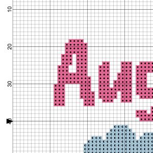 August Cross Stitch Pattern – Daily Cross Stitch