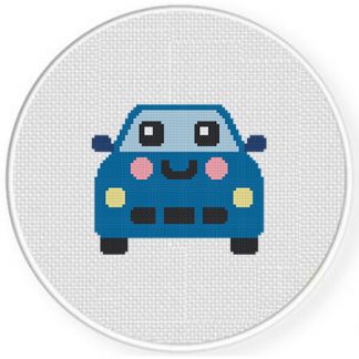 Happy Car Cross Stitch Pattern – Daily Cross Stitch
