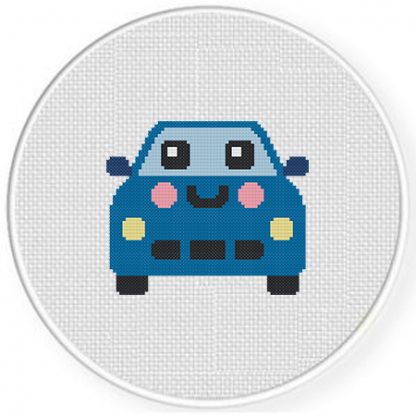 Happy Car Cross Stitch Pattern – Daily Cross Stitch