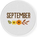 September Cross Stitch Pattern – Daily Cross Stitch