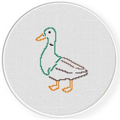 Lineart Duck Cross Stitch Pattern – Daily Cross Stitch