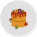 Autumn Cake Cross Stitch Pattern – Daily Cross Stitch