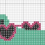 Croc In Sunnies Cross Stitch Pattern – Daily Cross Stitch
