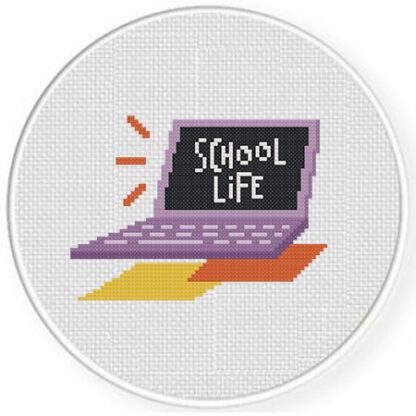 School Life Cross Stitch Pattern – Daily Cross Stitch