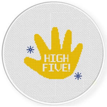 High Five Cross Stitch Pattern – Daily Cross Stitch