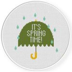 Spring Time Umbrella Cross Stitch Pattern – Daily Cross Stitch