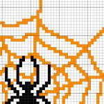 Spider In Web Cross Stitch Pattern – Daily Cross Stitch