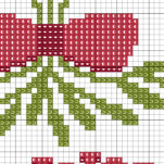 Merry Christmas Mistletoe Cross Stitch Pattern – Daily Cross Stitch