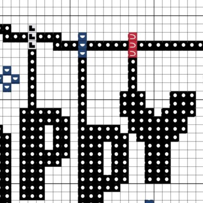 Happy 4th Clothesline Cross Stitch Pattern – Daily Cross Stitch