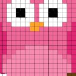 Pink Owl in Tree Cross Stitch Pattern – Daily Cross Stitch