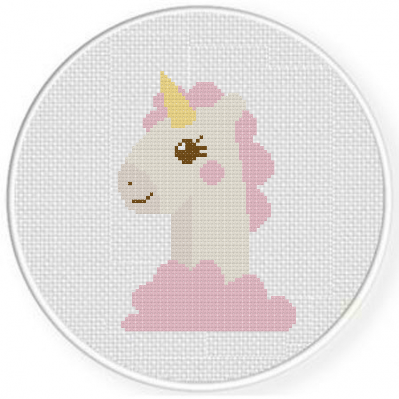 Pink Unicorn Cross Stitch Pattern – Daily Cross Stitch