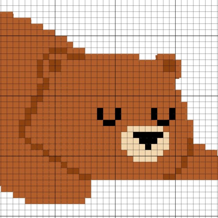 Bearly Awake Cross Stitch Pattern – Daily Cross Stitch