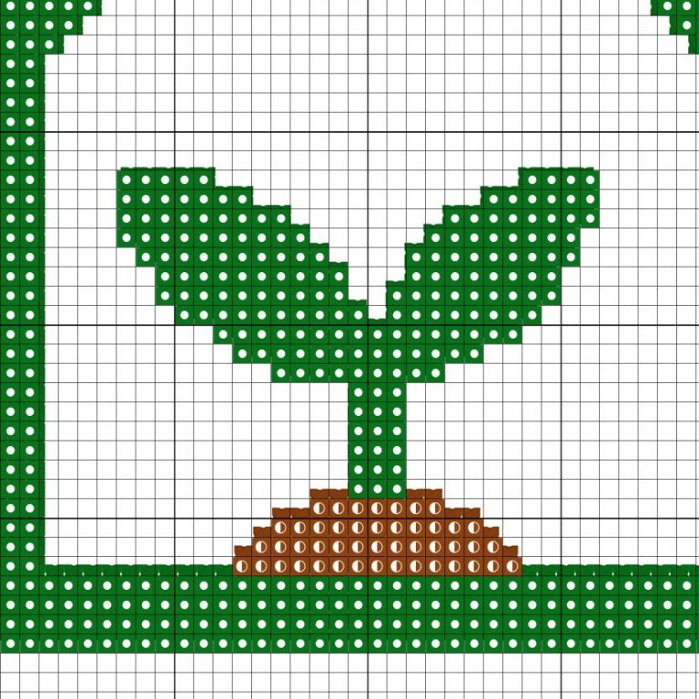 Plant and Build Cross Stitch Pattern – Daily Cross Stitch