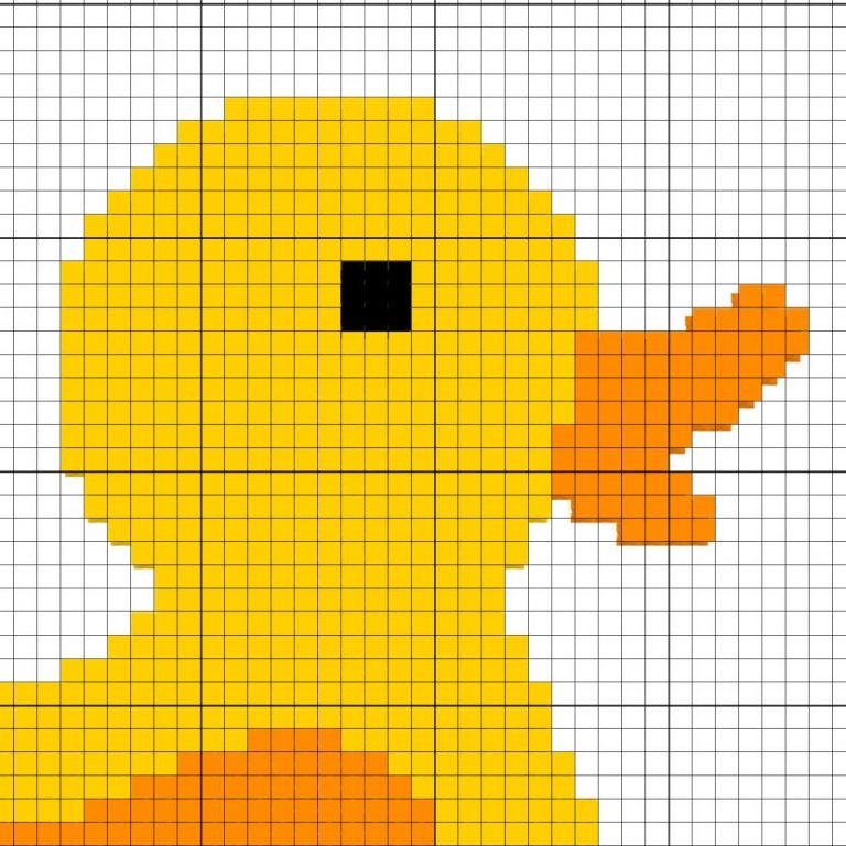 Toy Duck on Wheels Cross Stitch Pattern – Daily Cross Stitch
