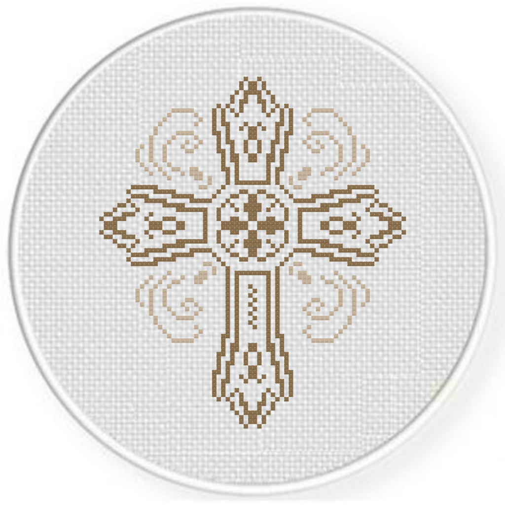 Filigree Cross Cross Stitch Pattern – Daily Cross Stitch